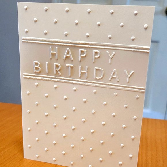 Hand Crafted | Party Supplies | Embossed Birthday Card Set Of 6 ...